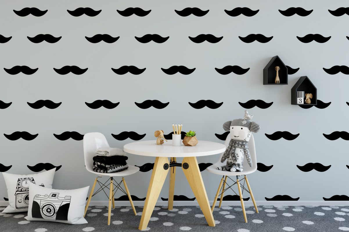 Hipster Moustache Wall Stickers | Hipster Wall Art | Nursery Ideas
