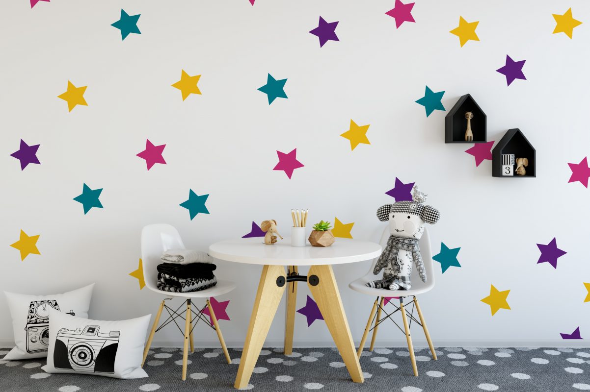 Bright Star Wall Stickers | Star Wall Stickers | Nursery Wall Stickers